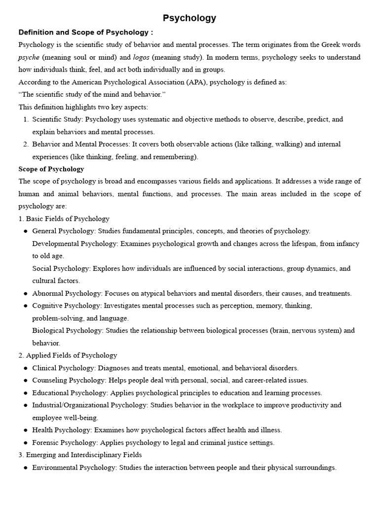 Psychology | PDF | Psychology | Experiment