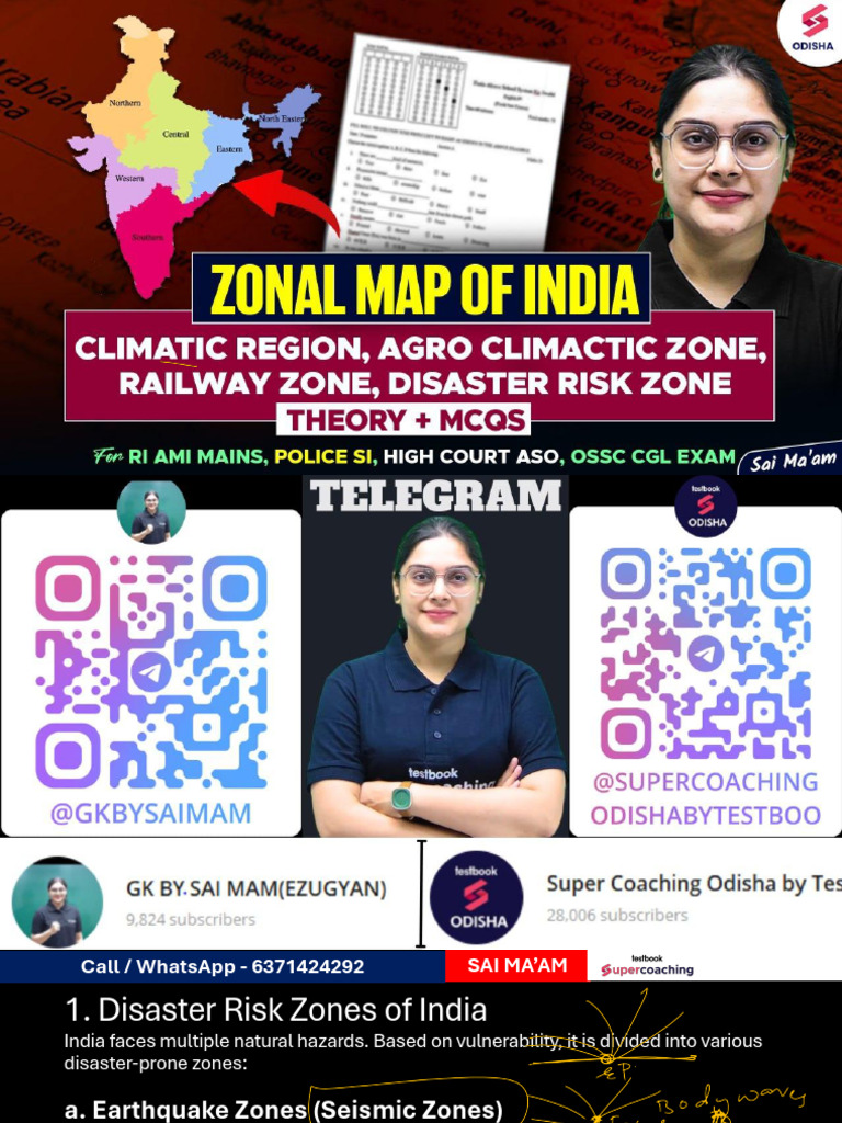 Zonal Map Series of India | PDF | Earth Sciences | Physical Geography