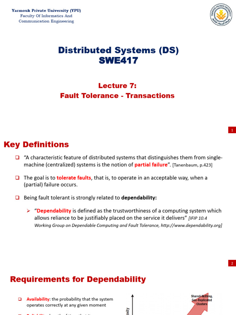 12 - Fault Tolerance - Transactions | PDF | Acid | Database Transaction