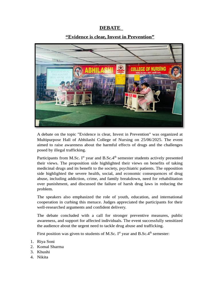 DEBATE Report | PDF
