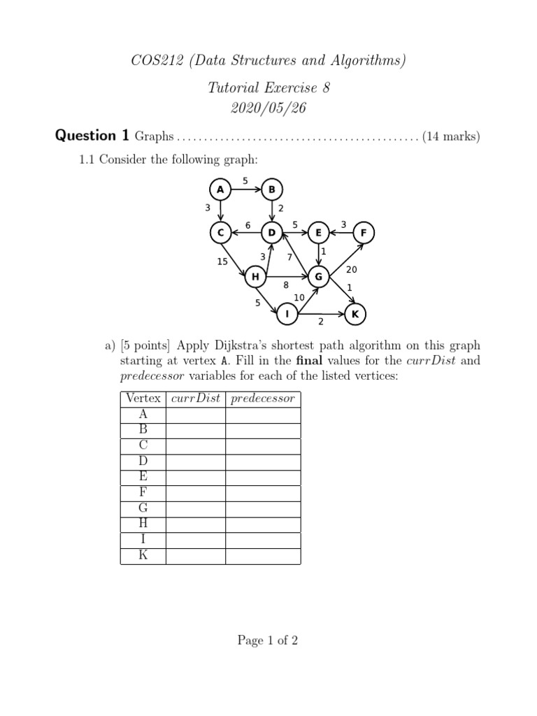 Tutorial8 Exercise | PDF