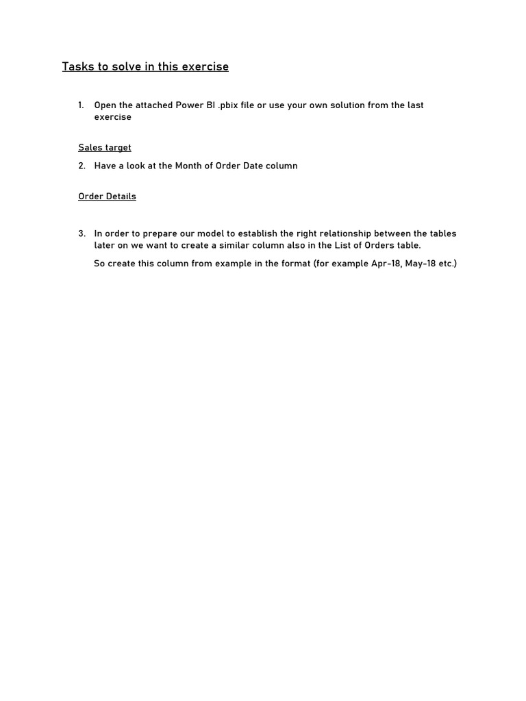 Tasks To Solve in This Exercise 2 | PDF