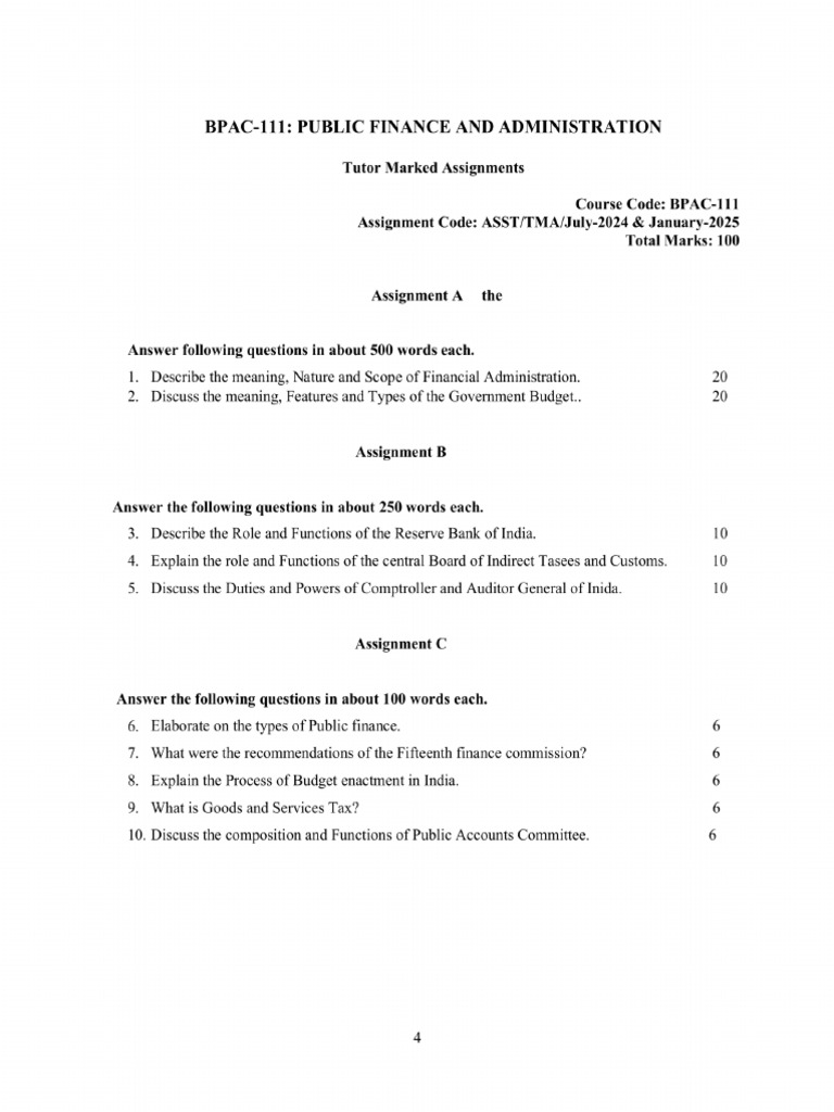 Bpac-111 em 2024-25 Kunj Publication | PDF