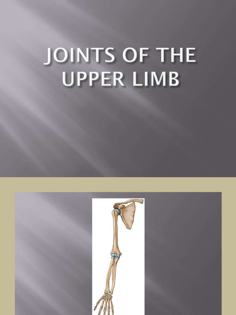 Upper Limb Joints | PDF