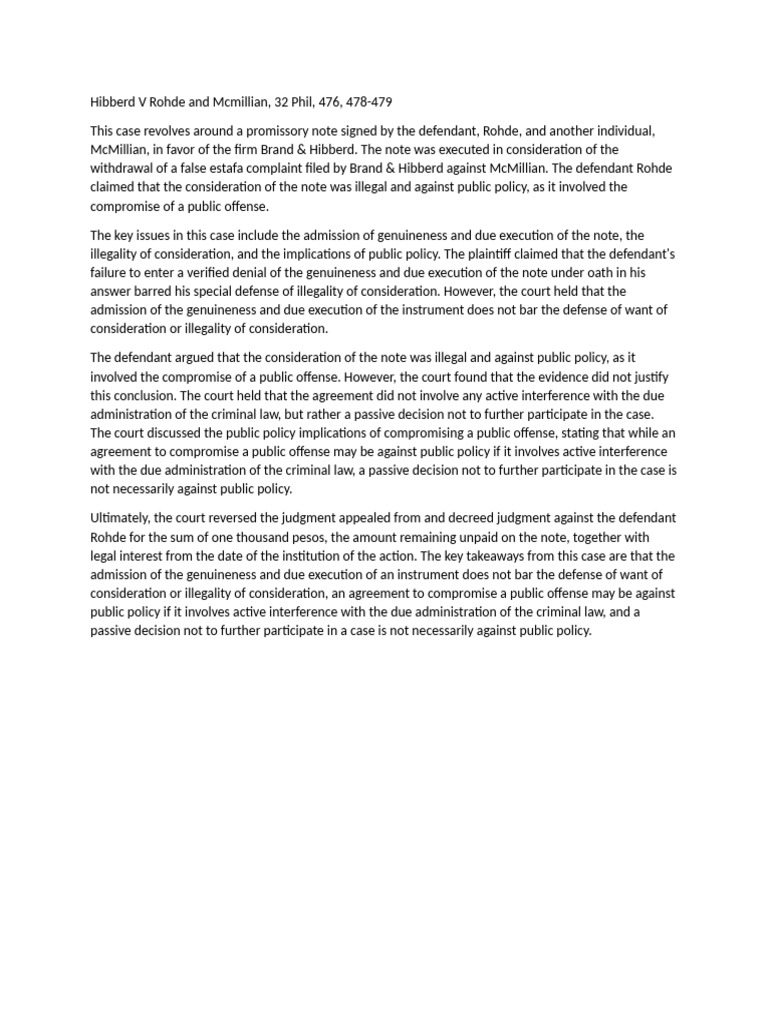 Hibberd V Rohde and Mcmillian | PDF | Public Law | Justice