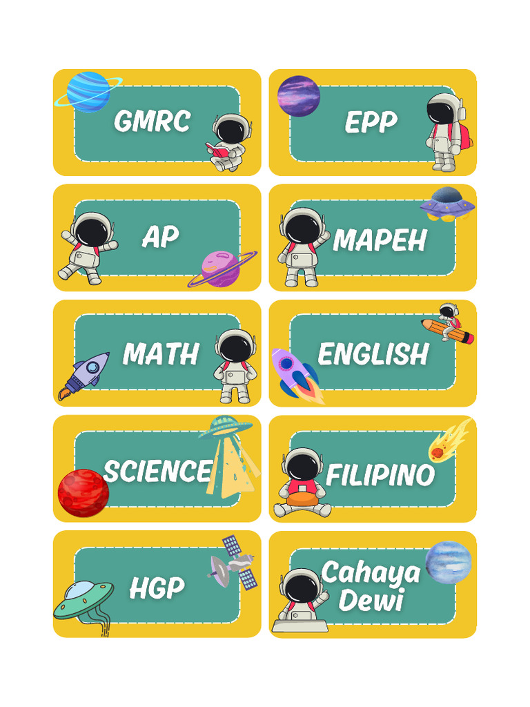 Yellow and Green Playful Cute Name Label A4 - 20250616 - 132458 - 0000 ...