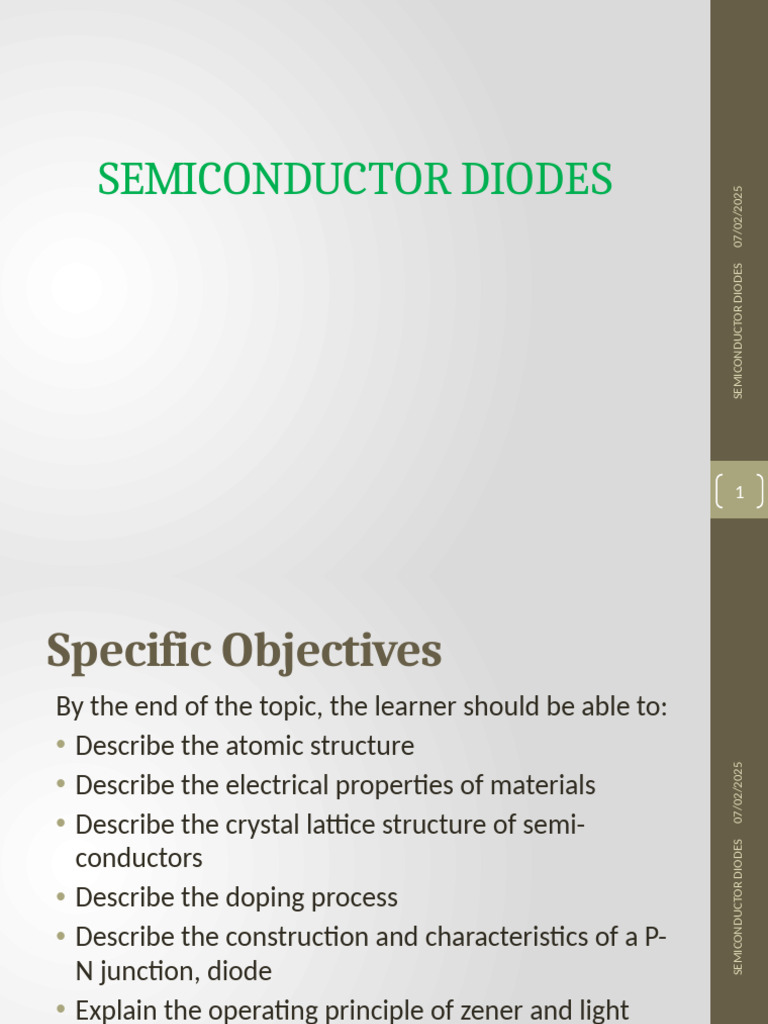 Semiconductor Diodes | PDF | Semiconductors | Diode