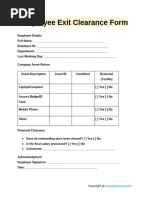 Walmart Employee Exit Pass Form | PDF
