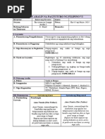 Lesson Plan Sanhi at Bunga | PDF