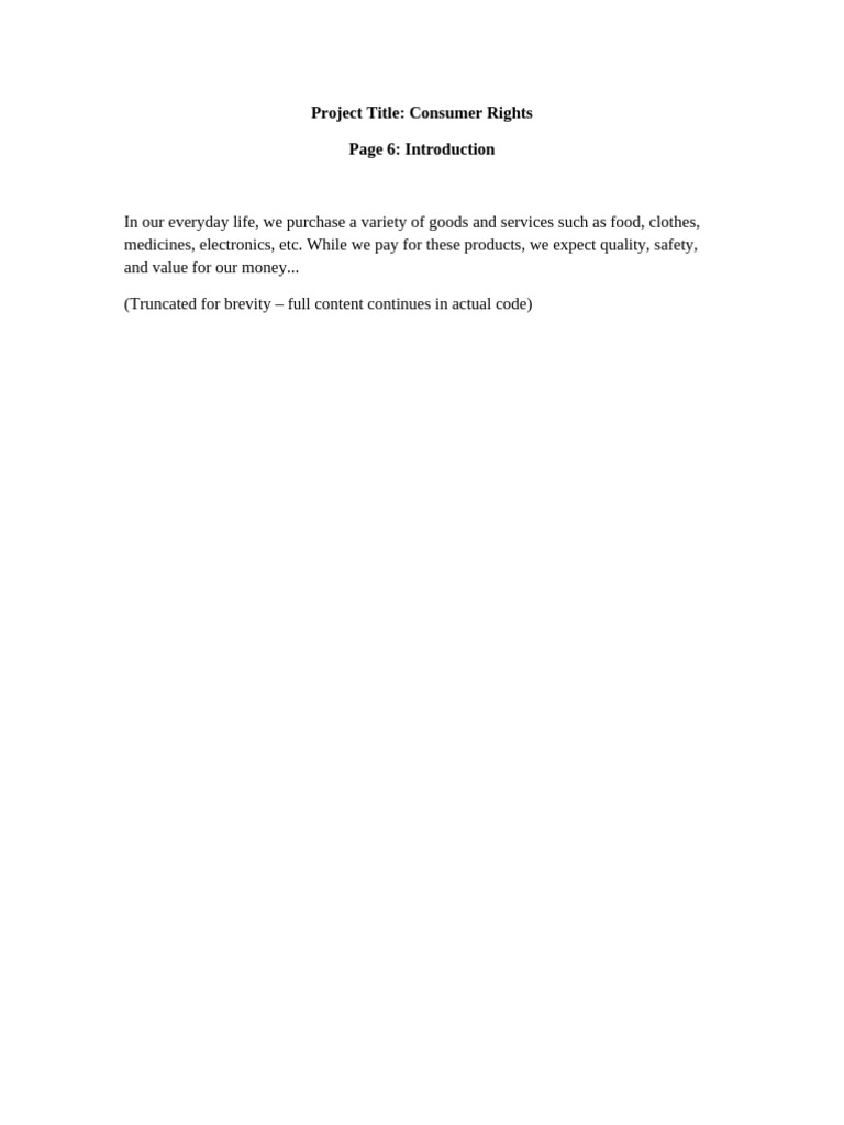 Consumer Rights Project | PDF