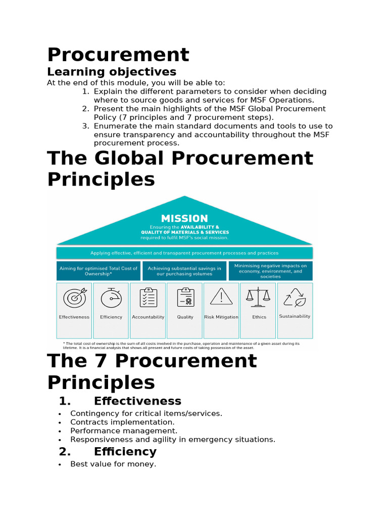 Procurement Strategy Implementation | PDF | Procurement | Supply Chain