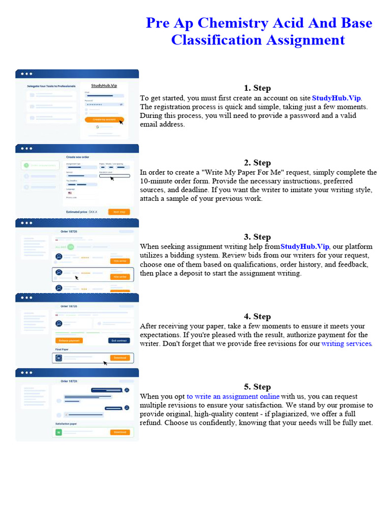 Pre AP Chemistry Acid and Base Classification Assignment | PDF ...