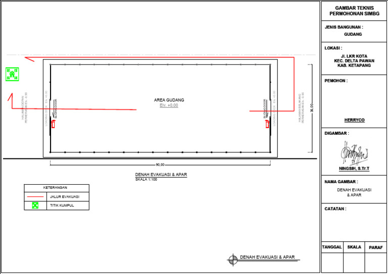 Denah Evakuasi & Apar | PDF