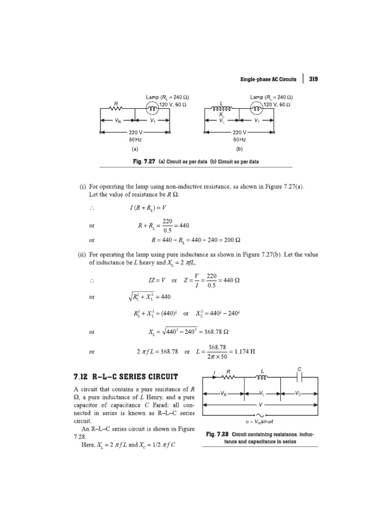 RLC Circuit-1 | PDF