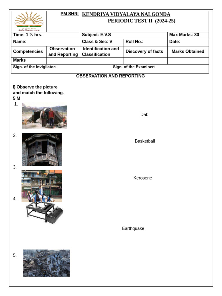 KV EVS V PT2 Question Paper | PDF | Liquefied Petroleum Gas | Chemical ...