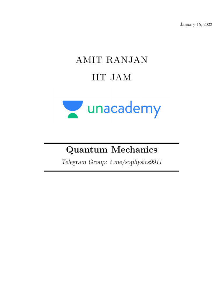 Quantum Mechanics 2 1647328317458 | PDF | Wave Function | Electronvolt