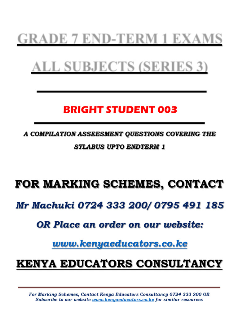 Grade 7 Endterm 1 Exams s3 | PDF | Mulch | Homo