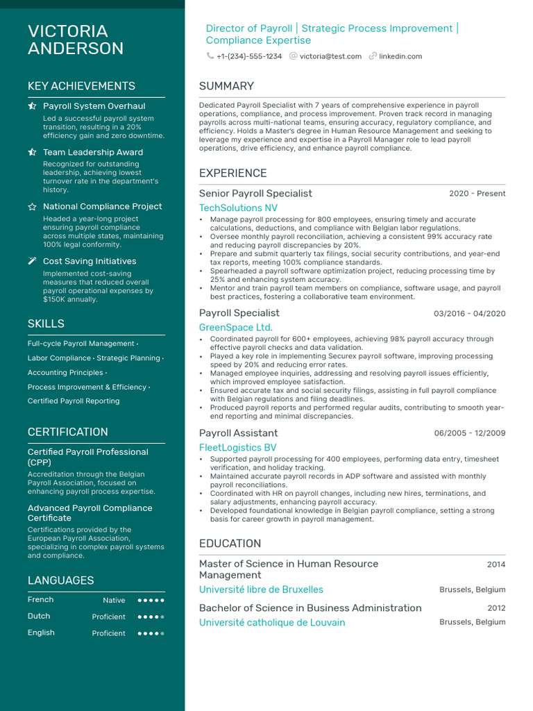 Recruitment - Victoria Resume | PDF | Payroll | Regulatory Compliance
