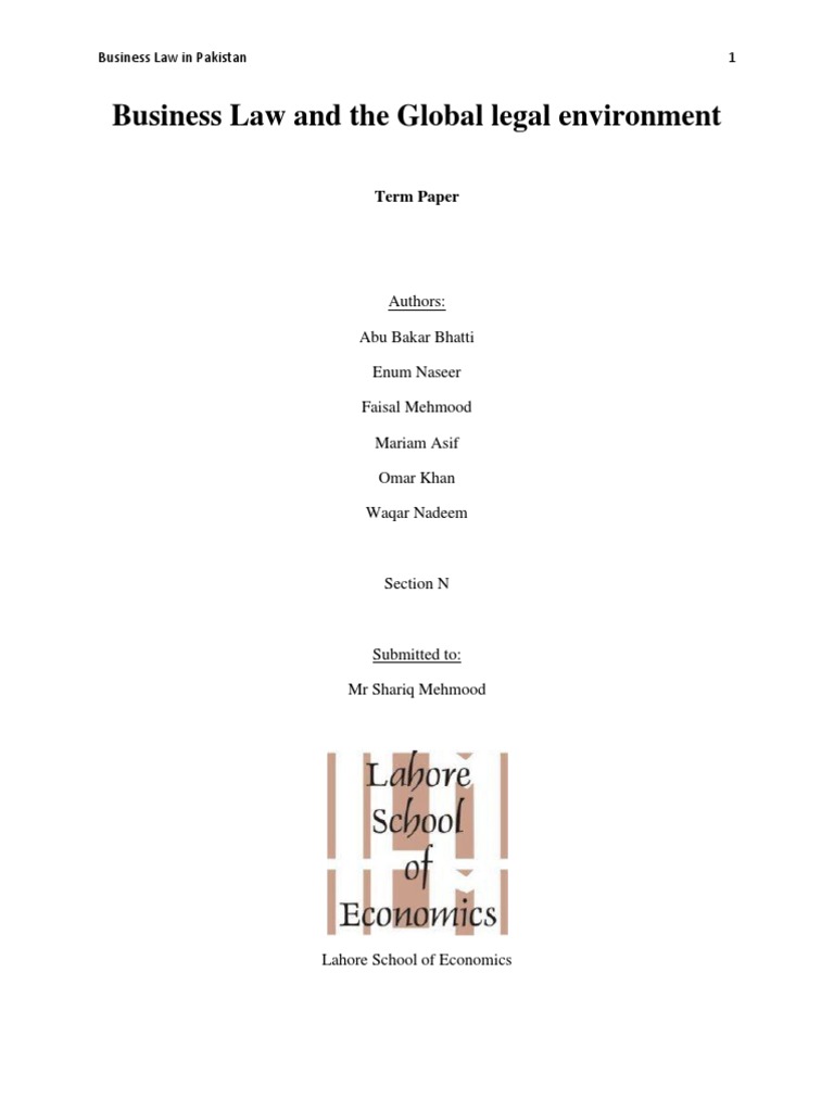Business Law Project - Semi Final | PDF | Partnership | Taxes