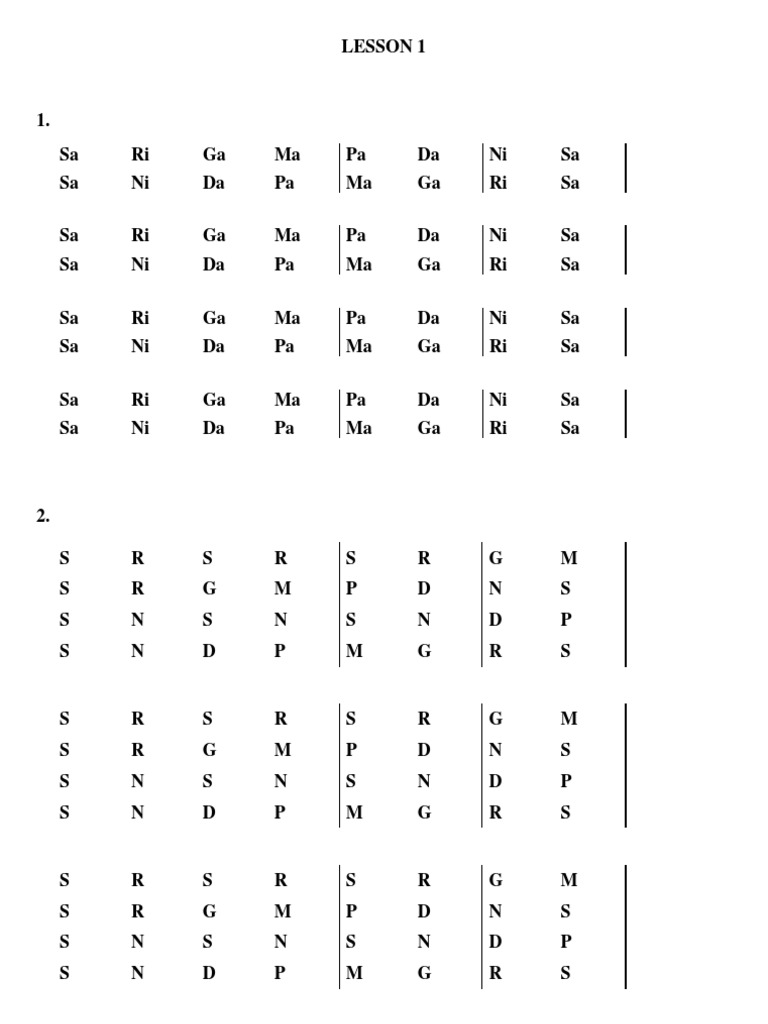 LESSON 1-Veenai Note | PDF