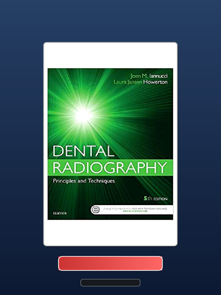 Complete Bundle Dental Radiography Principles and Techniques 5th ...