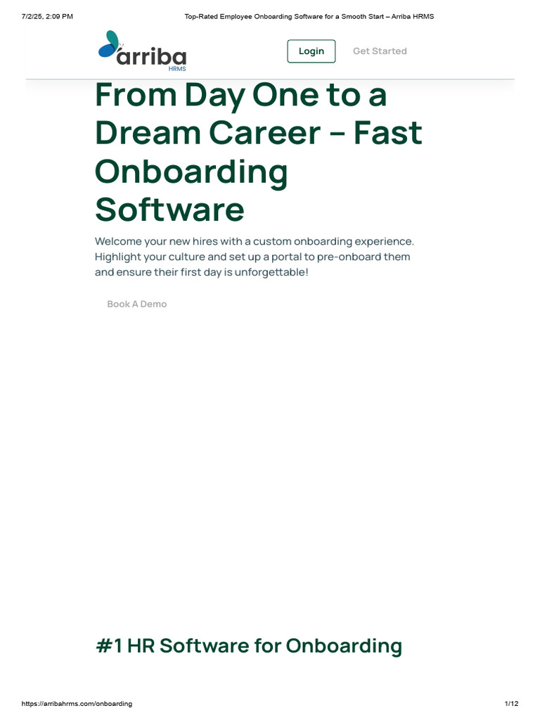 Top-Rated Employee Onboarding Software For A Smooth Start - Arriba HRMS ...