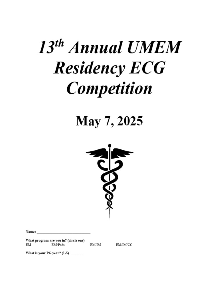 UMEM ECG Competition 2025 Guide | PDF | Electrocardiography ...