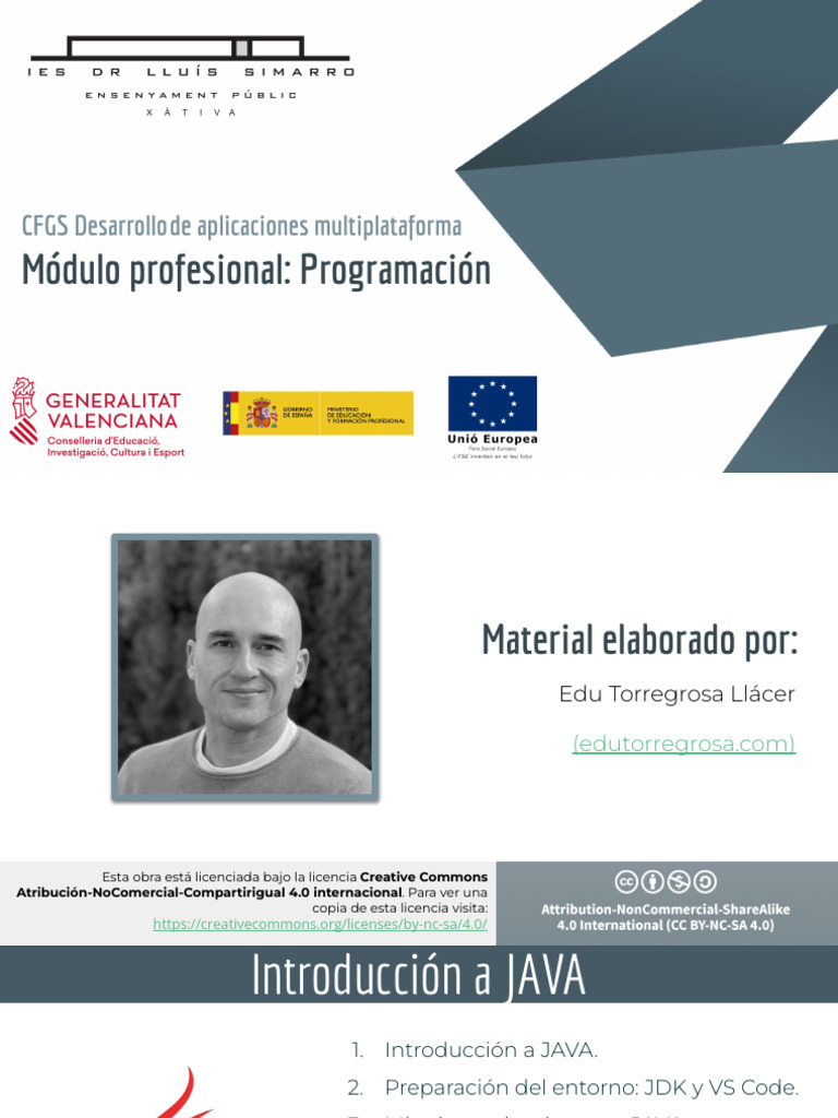 Introducción A JAVA | PDF | máquina virtual de Java | Java (lenguaje de programación)