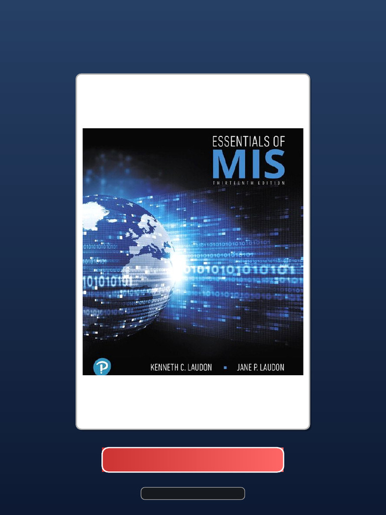 Complete Bundle Essentials of MIS 13th by Laudon Ebook and TestBank ...