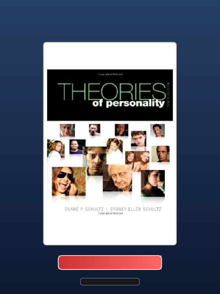 Complete Bundle Theories of Personality 10th Edition Schultz Ebook and ...