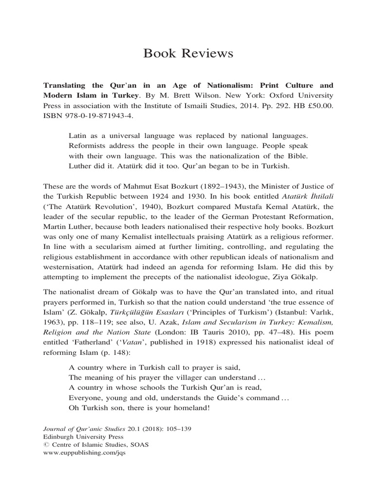 M Brett Wilson Translating The Quran in | PDF | Quran | Islam