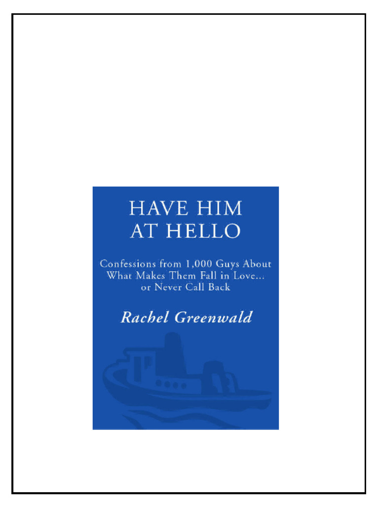 Have Him at Hello Rachel Greenwald Download | PDF | Thought | Jesus