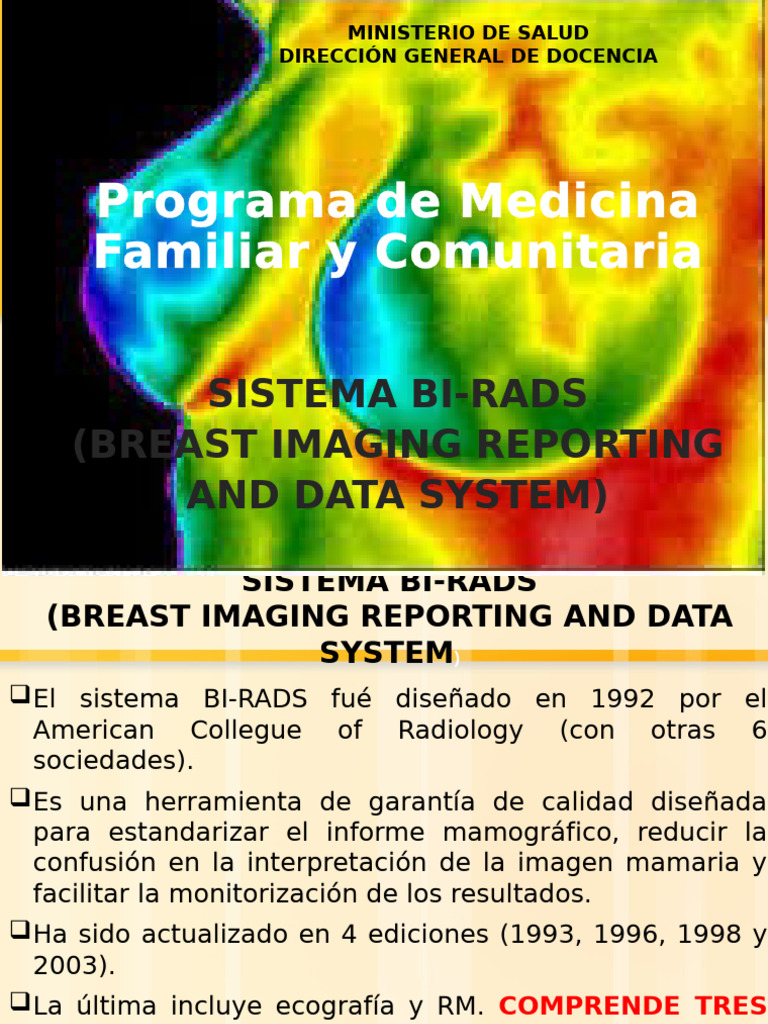 Clasificación BI-RADS en Mamografía | PDF | Mamografía | Pecho