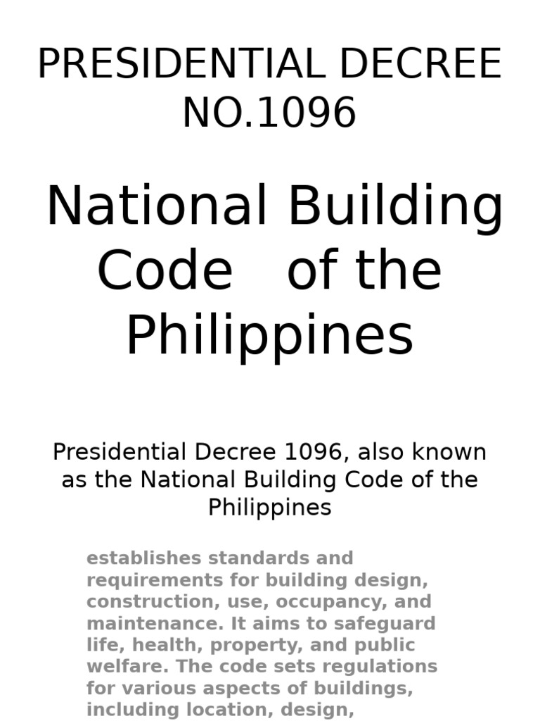 Fire Safety Provisions in PD 1096 | PDF | Fire Safety | Wall