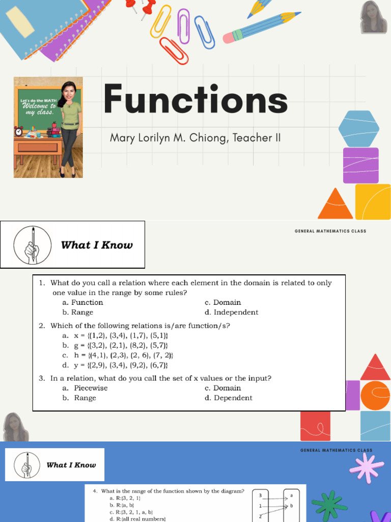 Gen Math Lesson 1 | PDF