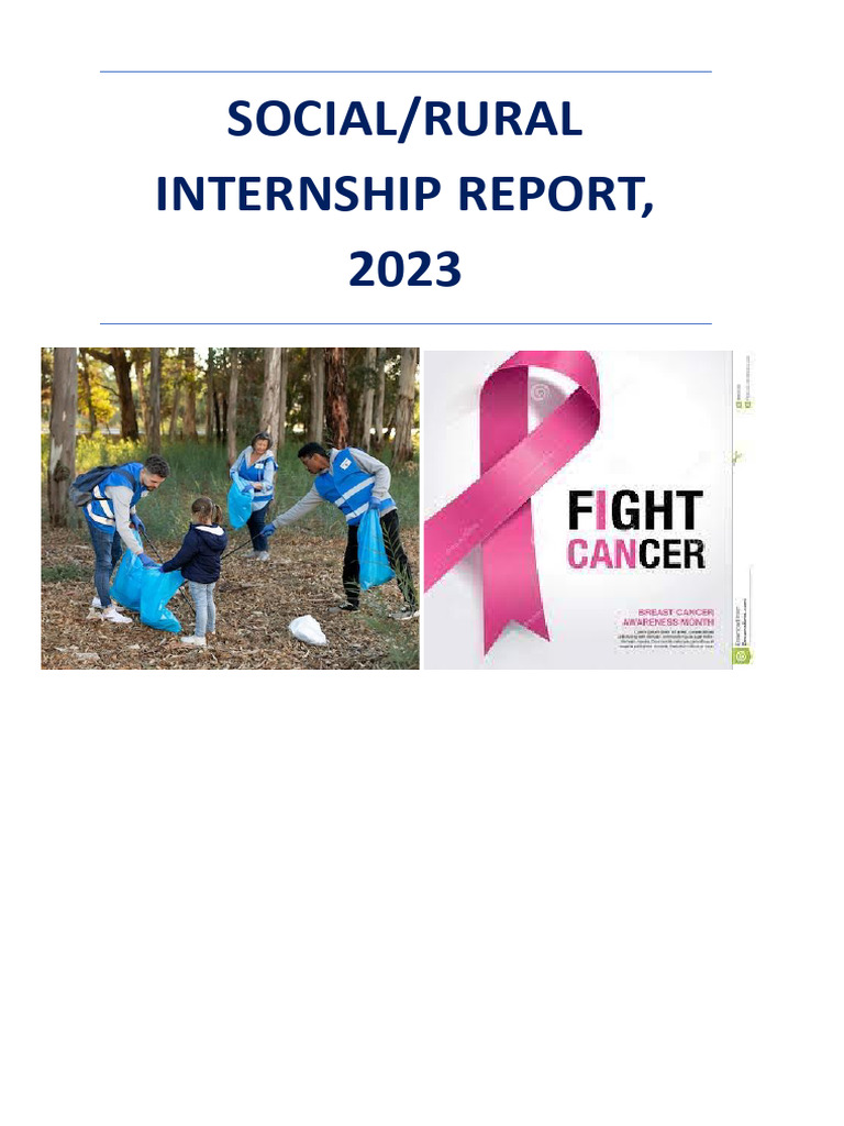 2023 Social Internship Report: Leo Club | PDF | Cancer | Waste