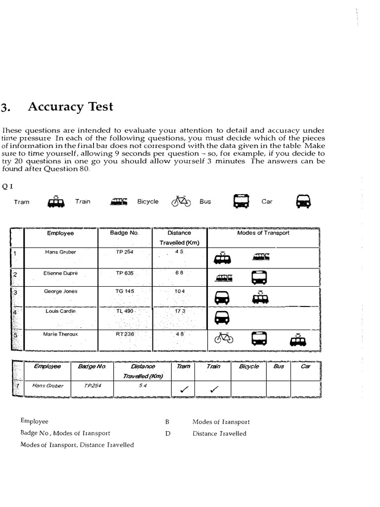 14 - Accuracy Test - Questions & Answers | PDF