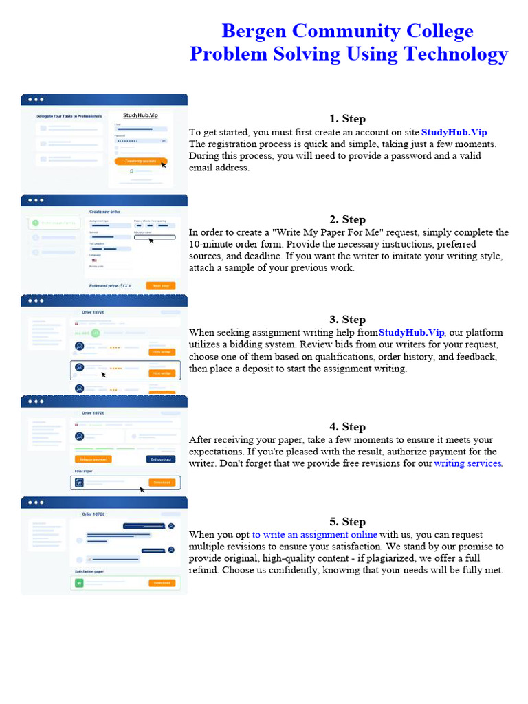 Bergen Community College Problem Solving Using Technology | PDF ...