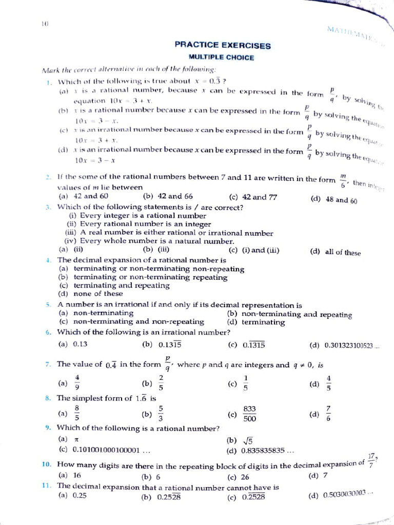 MCQ Class Ix | PDF