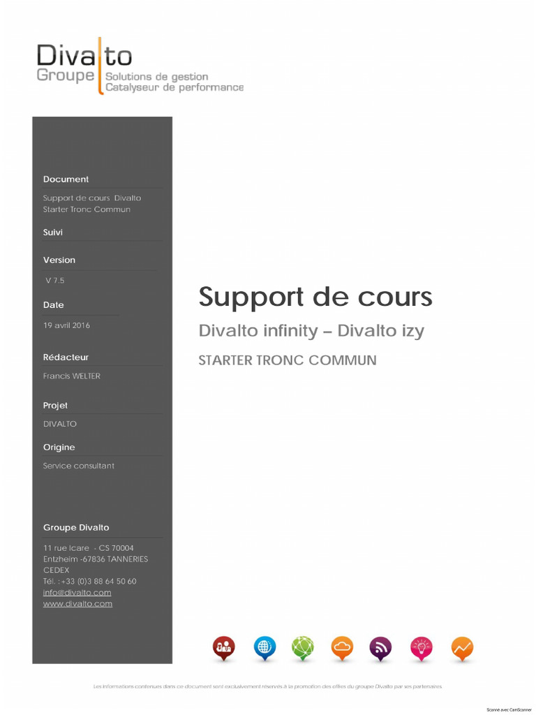 Divalto Starter Tronccommun | PDF