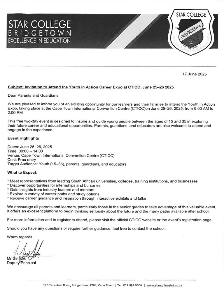 Cticc Letter | PDF