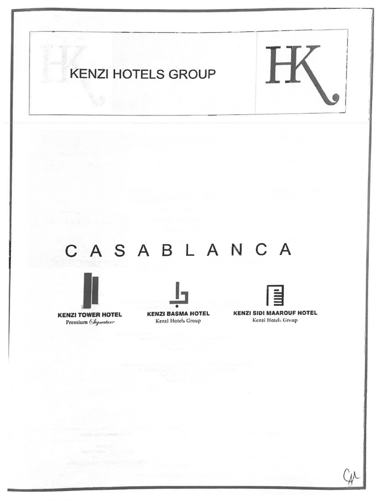 Grille Tarifaire Kenzi Hotels Group | PDF