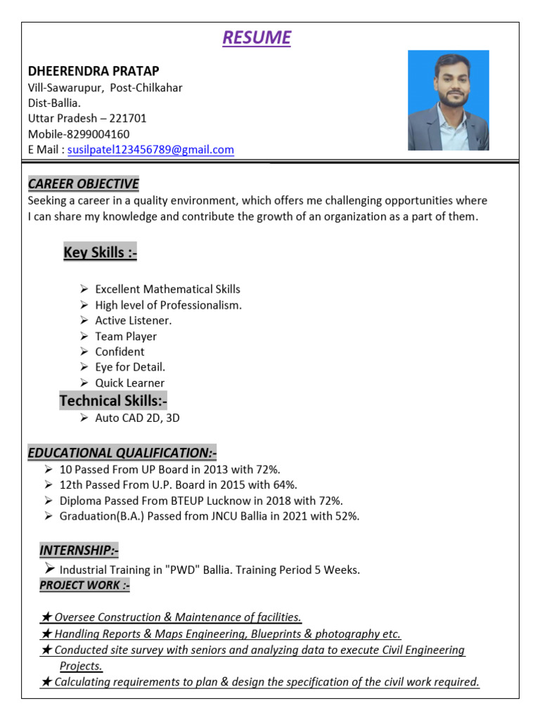 Dheerendra Pratap Resume | PDF | Specification (Technical Standard)