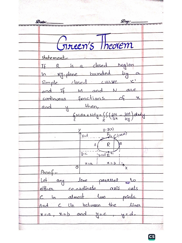 Green's Theorem | PDF