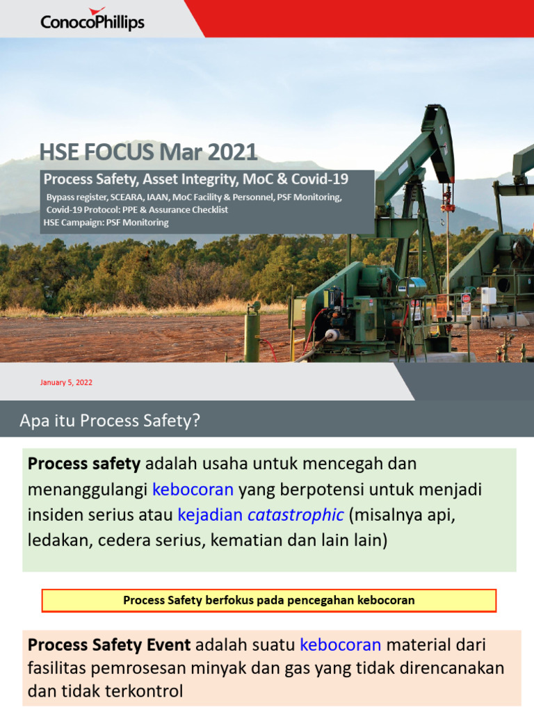 HSE Focus Mar 2021 Process Safety-Rev2 | PDF