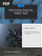 Psychological First Aid | PDF | Body Language | Caregiver