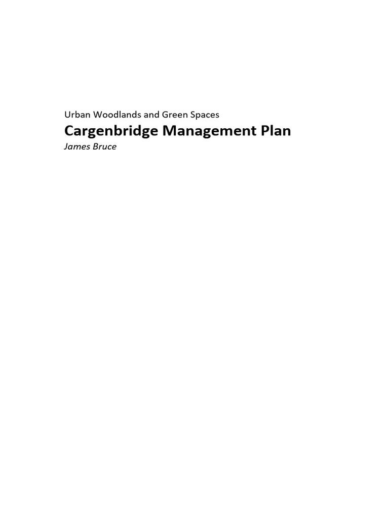 Forestry Studies - Urban Forestry Example Management Plan | PDF | Soil ...