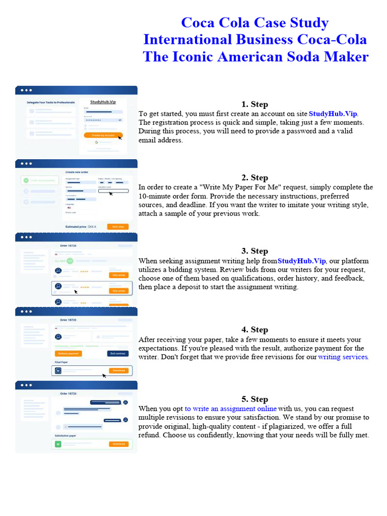 Coca Cola Case Study International Business Coca-Cola The Iconic American Soda Maker | PDF ...
