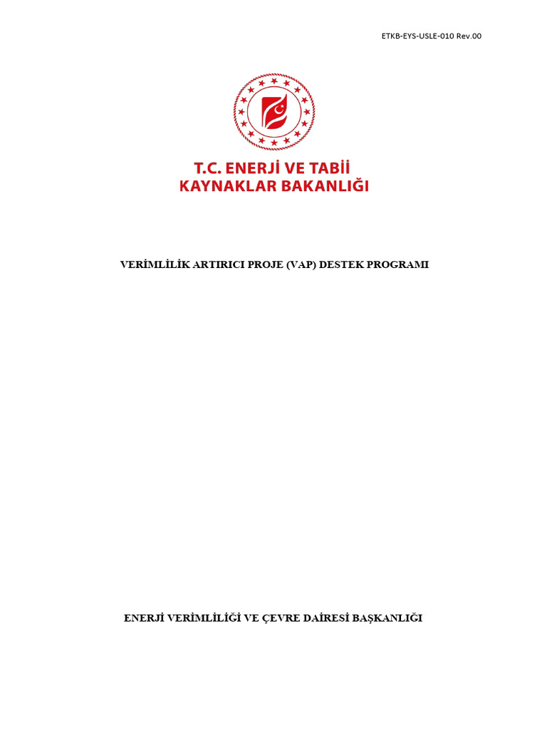 1-VAP Destek Programı Hakkında Uygulama Usul Ve Esasları | PDF