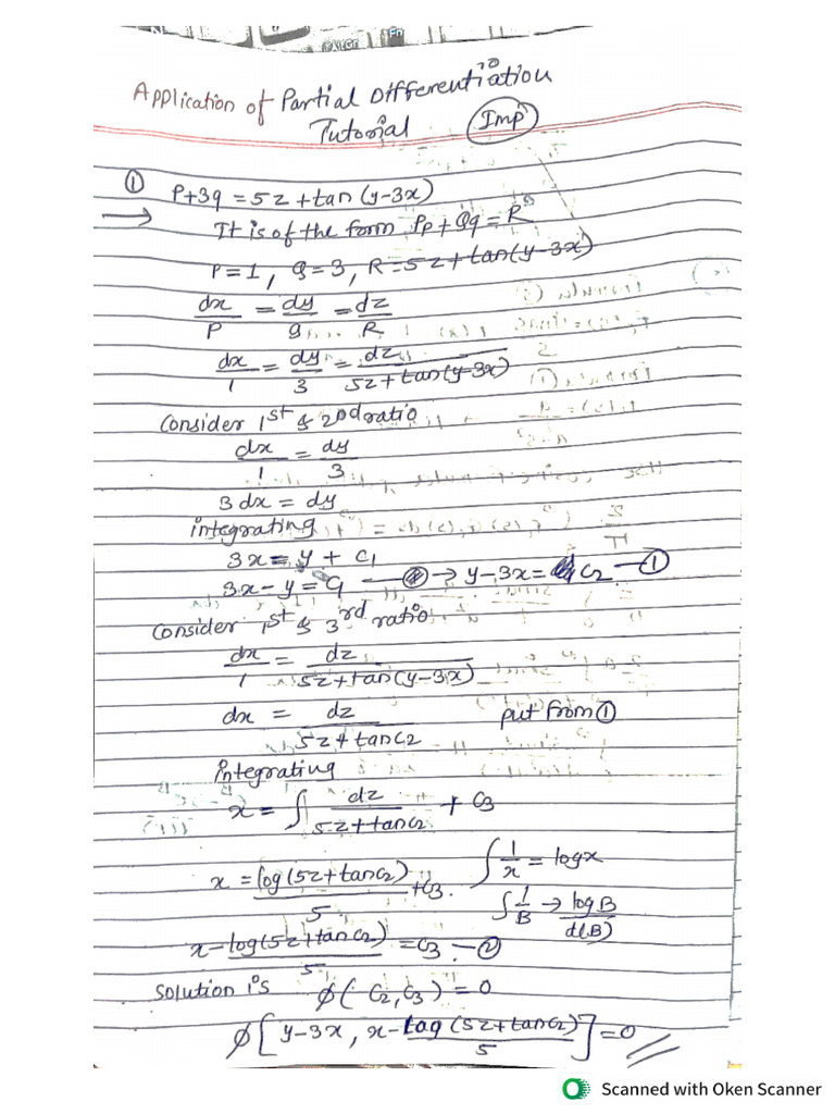 Chaper 4) Application of Partial Differentiation | PDF